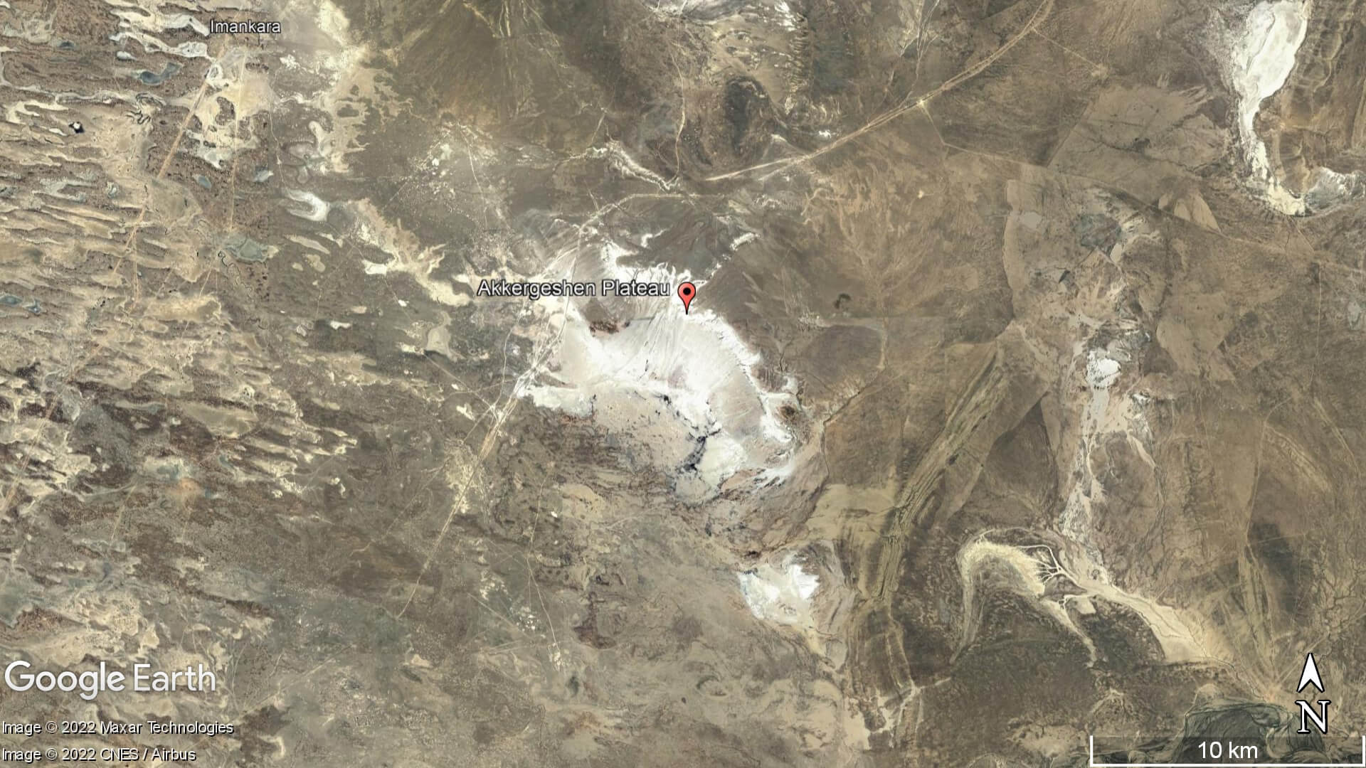 Akkergeshen Plateau - Wind-sculpted Chalk Outcrops